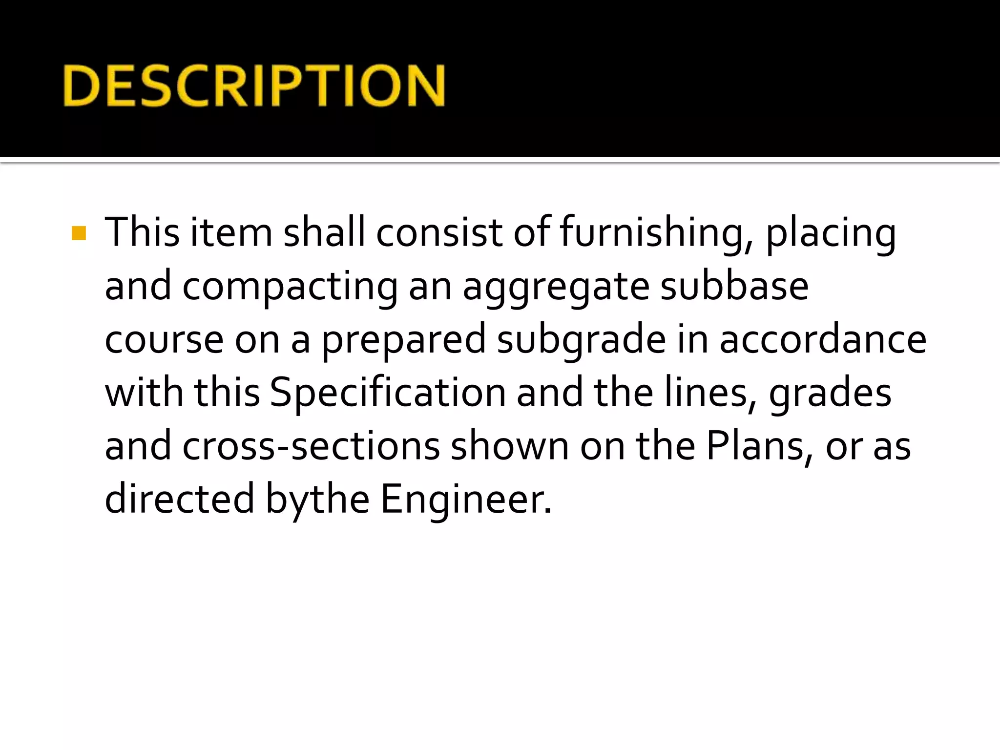 Dpwh standard specifications | PPTX