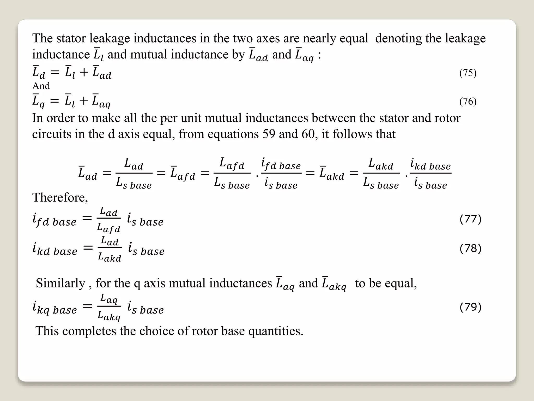 Dq0 transformation & per unit representation of synchronous machine.pptx