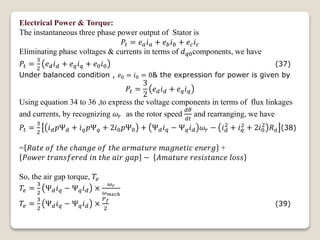 Dq0 transformation & per unit representation of synchronous machine.pptx
