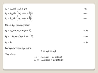 Dq0 transformation & per unit representation of synchronous machine.pptx