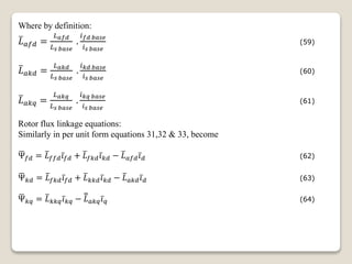 Dq0 transformation & per unit representation of synchronous machine.pptx