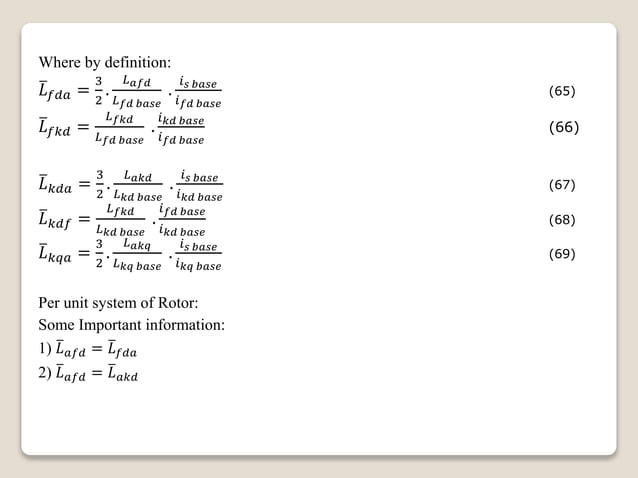 Dq0 transformation & per unit representation of synchronous machine.pptx