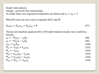 Dq0 transformation & per unit representation of synchronous machine.pptx