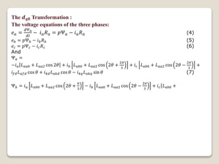 Dq0 transformation & per unit representation of synchronous machine.pptx