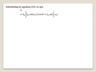 Dq0 transformation & per unit representation of synchronous machine.pptx