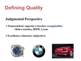 Introduction to Quality Daniel Pirzada | PPT