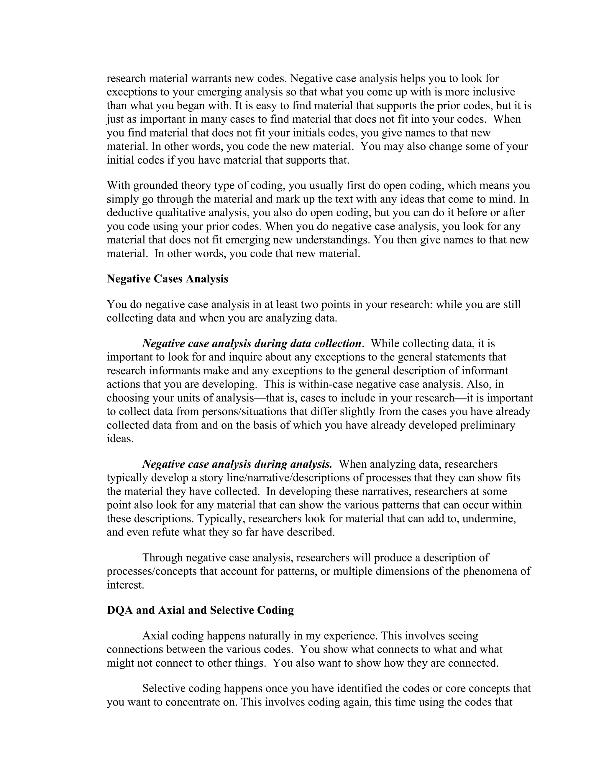 Coding in Deductive Qualitative Analysis | PDF