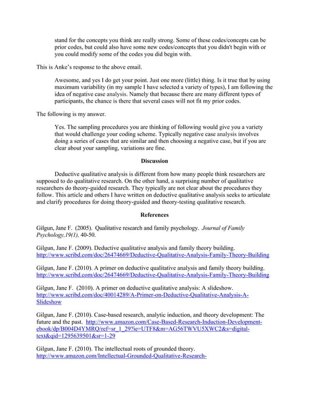 Coding in Deductive Qualitative Analysis | PDF