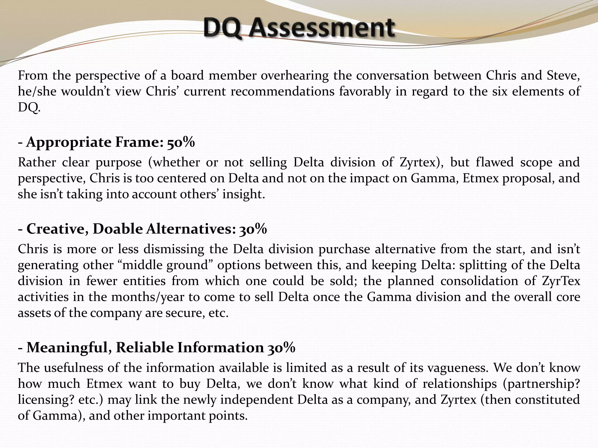 DQ Assessment | PPTX