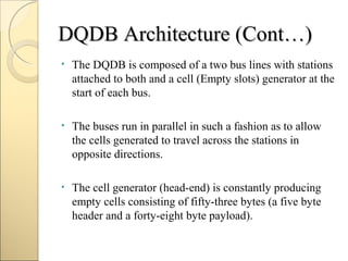 DQDB notes.pdf | Computer Networking | Computing
