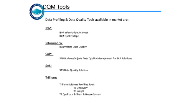 Data Quality Management & Approach & Implementation | PPTX | Databases | Computer Software and ...