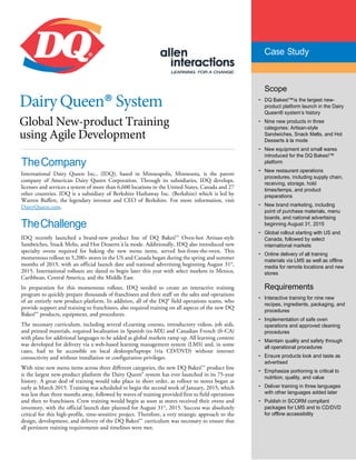 Dairy Queen: e-learning case study agile development | PDF