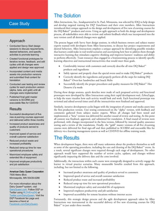 Dairy Queen: e-learning case study agile development | PDF