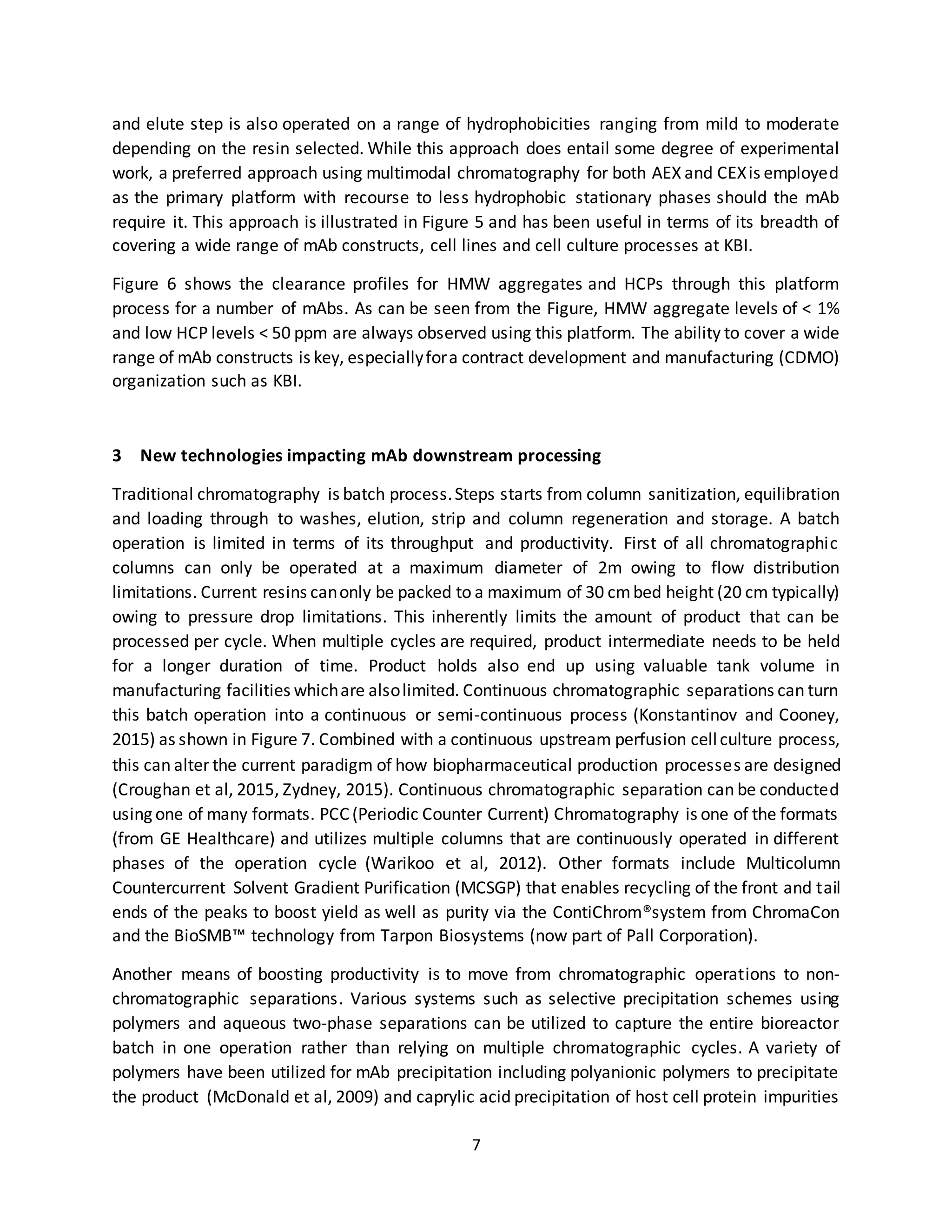 Evolution of mAb Downstream Platforms | DOCX