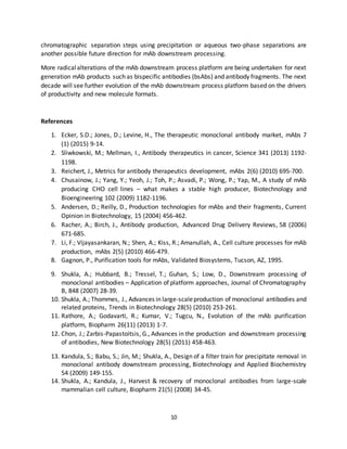 Evolution of mAb Downstream Platforms | PDF