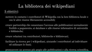 The Wikipedia Library e #1Lib1Ref | PPT