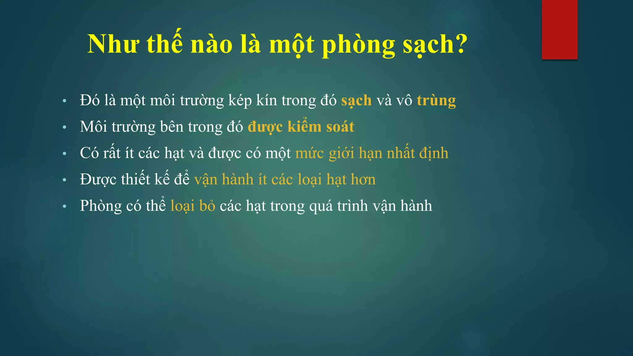 Thiết kế phòng sạch | PPTX