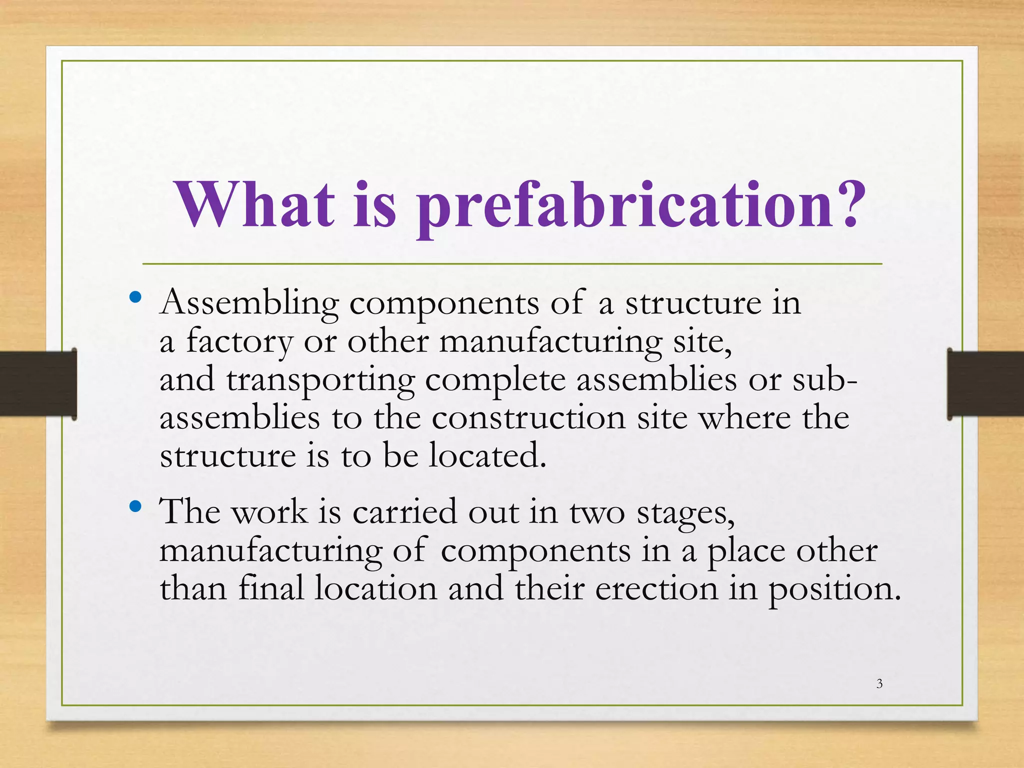 Prefabricated Structure and its installation process | PPTX