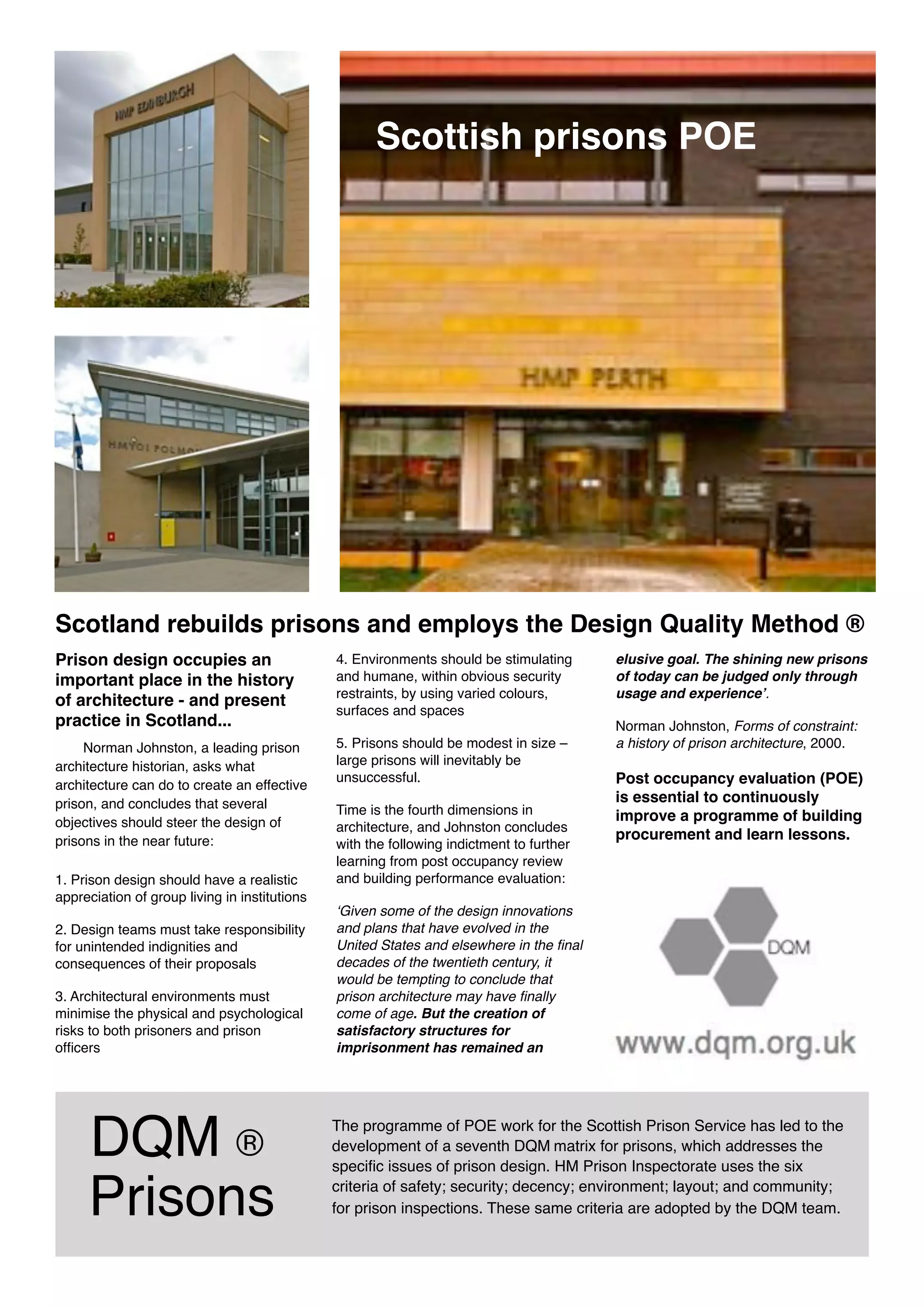 Dqm scottish prisons | PDF