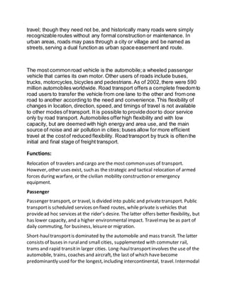 Introduction to transportation engineering | DOCX