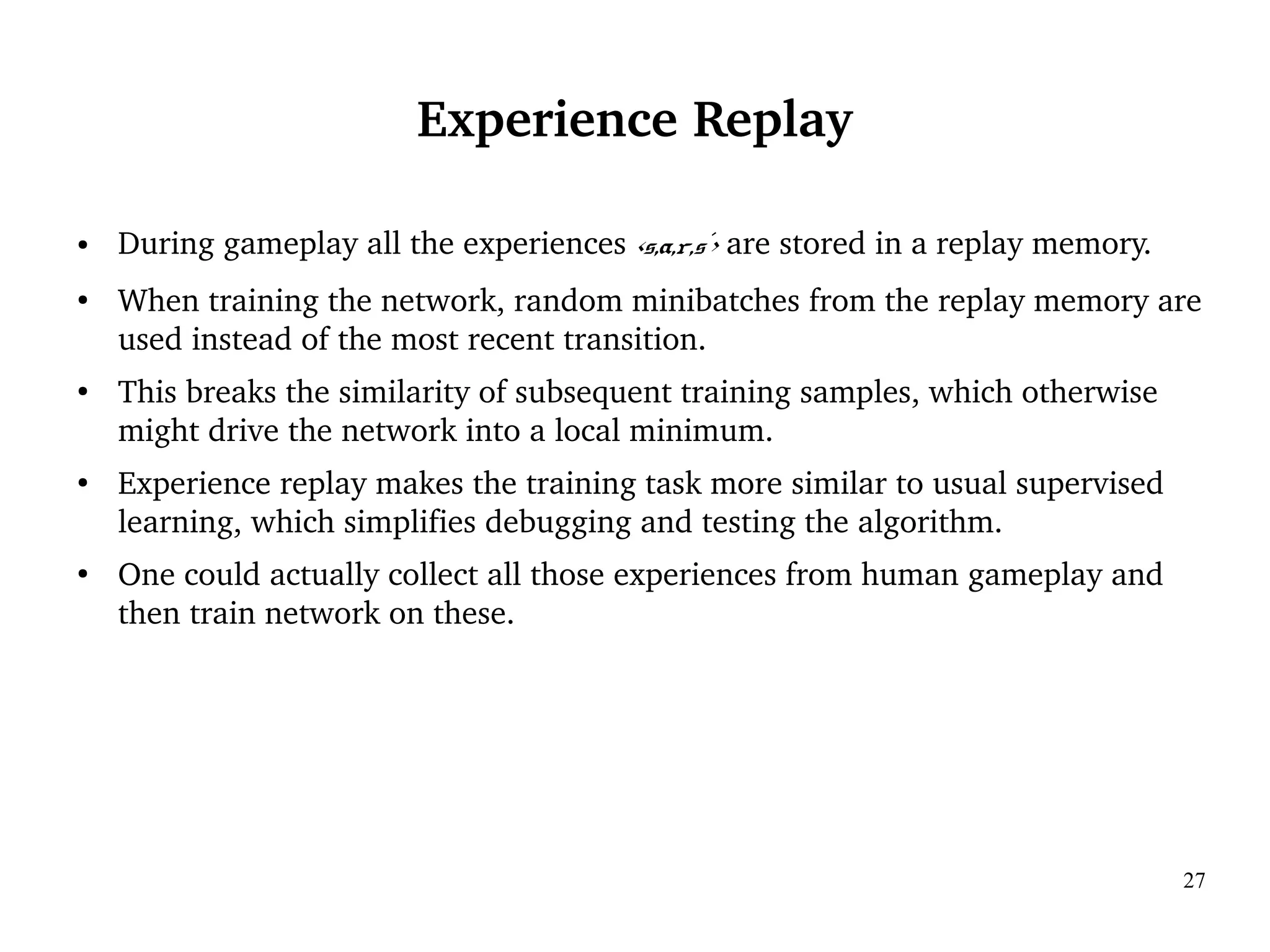 Human-level Control Through Deep Reinforcement Learning (Presentation ...