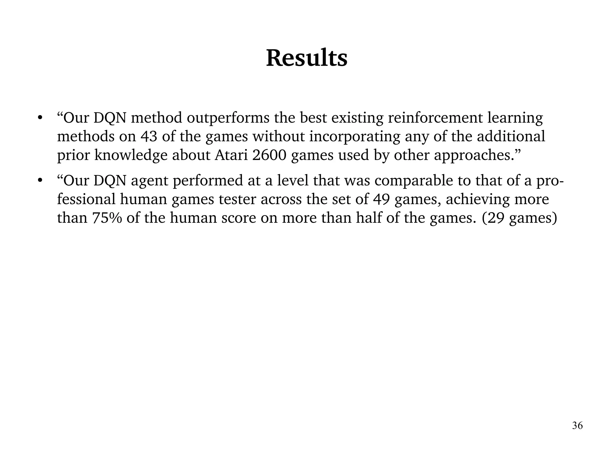 Human-level Control Through Deep Reinforcement Learning (Presentation ...