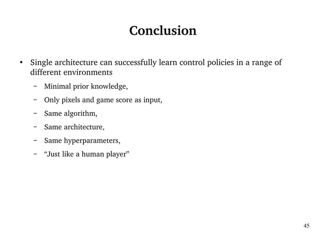Human-level Control Through Deep Reinforcement Learning (Presentation ...