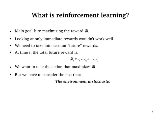 Human-level Control Through Deep Reinforcement Learning (Presentation) | PDF | Artificial ...