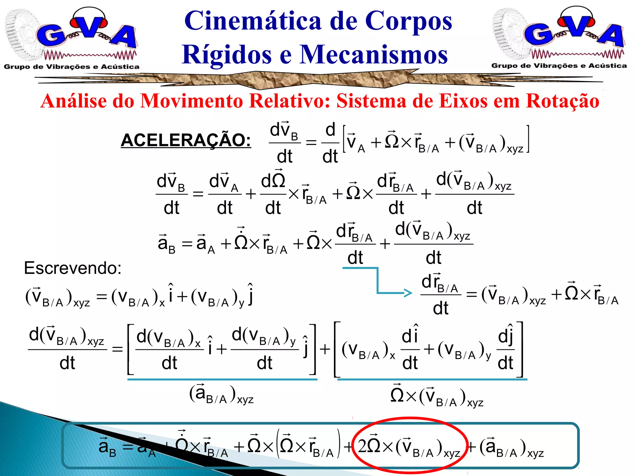 Notas de aula 6 cinematica mecanismos | PPT