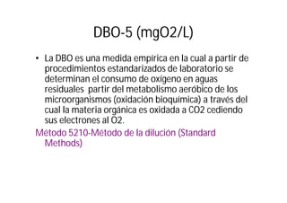 Como interpretar la DQO y la DBO en los efluentes industriales | PDF