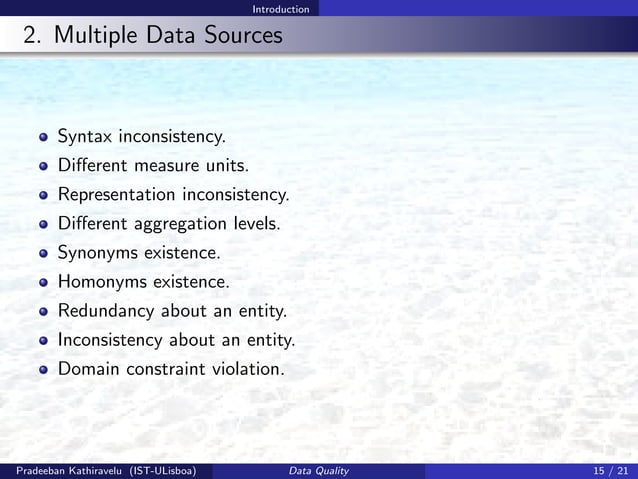 Introduction to Data Quality | PDF