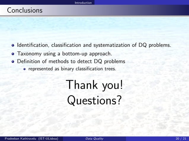 Introduction to Data Quality | PDF
