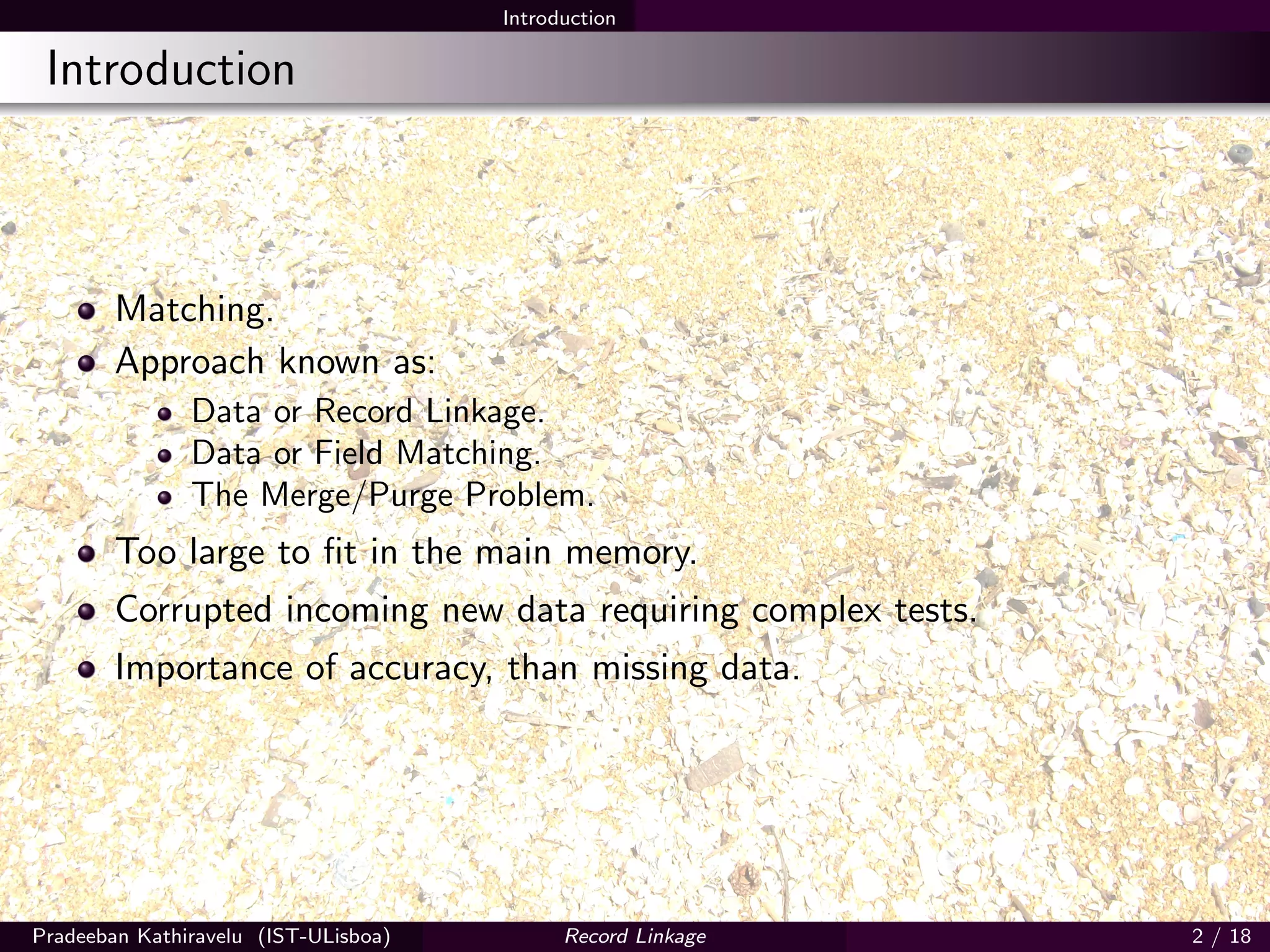 Indexing Techniques for Scalable Record Linkage and Deduplication | PDF