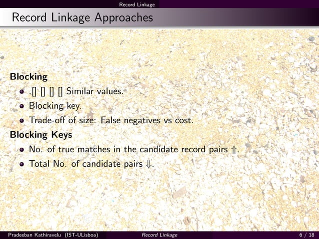 Indexing Techniques for Scalable Record Linkage and Deduplication | PPT ...