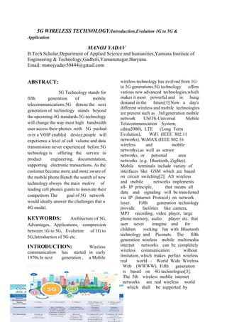 Manoj yadav final ppt | DOC