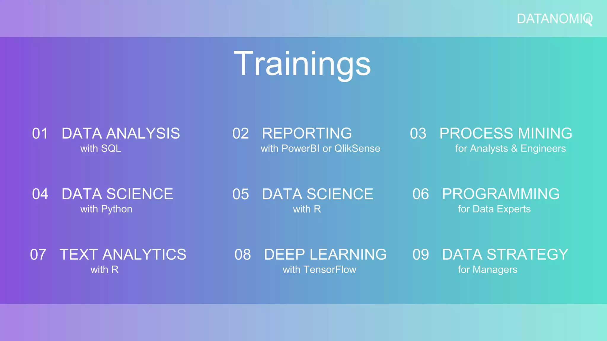DATANOMIQ Qualification & Certification | PPT