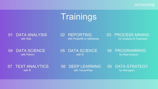 DATANOMIQ Qualification & Certification | PPT