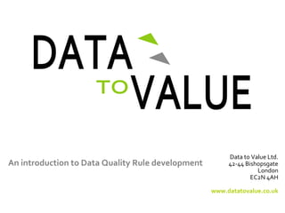 Data Quality Rules introduction | PPT