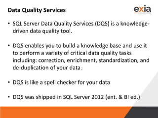 DQS & MDS in SQL Server 2016 | PDF