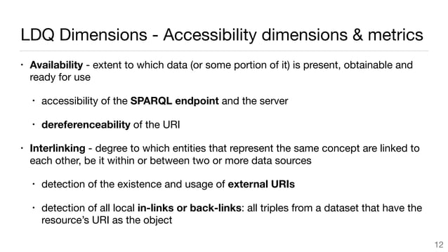 Linked Data Quality Assessment: A Survey | PPT