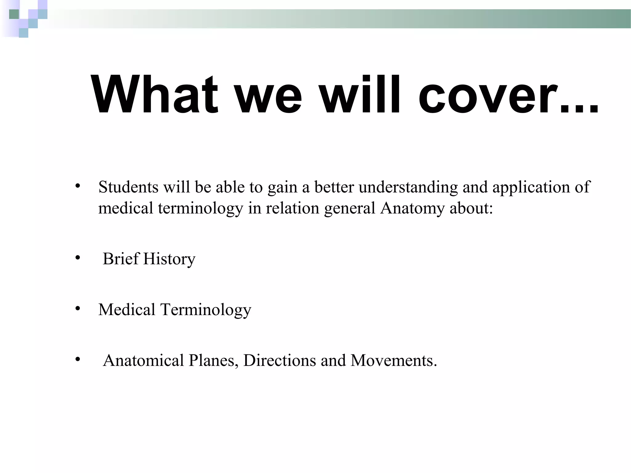 Introduction to Anatomy | PPT