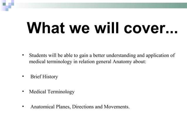 Introduction to Anatomy | PPT