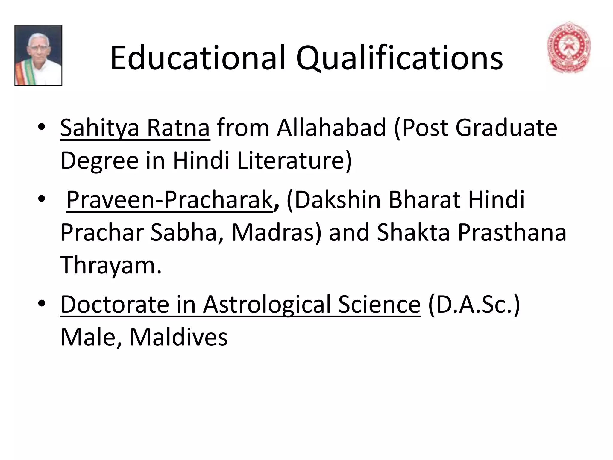 Dr. vbn sarma shradhanjali | PPTX