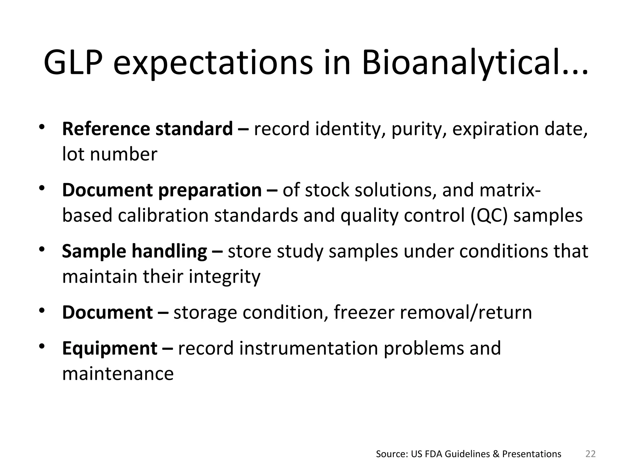 GLP in Bioequivalence Studies | PPT