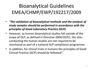 GLP in Bioequivalence Studies | PPT