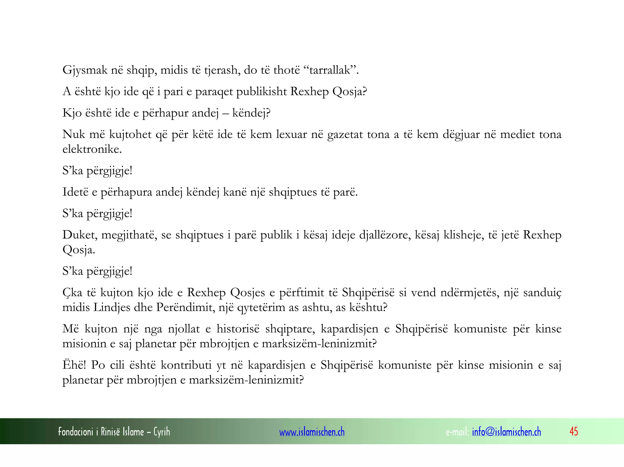 Dr. rexhep qosja takimi i madh | PDF