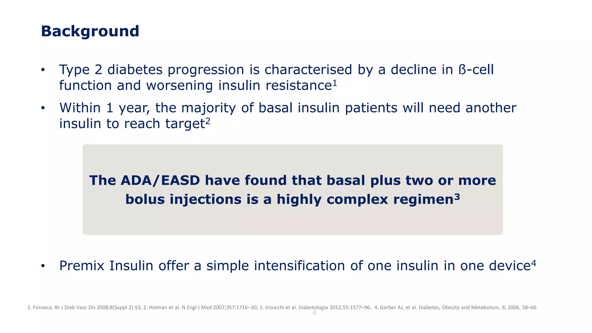 Insulin intensification : the usage of premixed insulin after basal ...