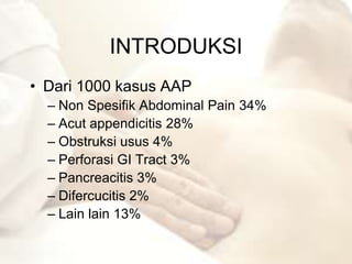 Diagnosa dan Manajemen Nyeri Abdomen Akut | PPSX