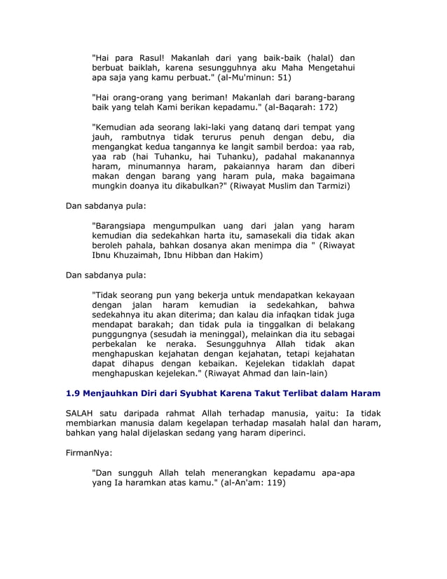 Halal dan Haram dalam islam by Dr. Yusuf Qardhawi | PDF