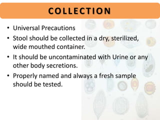 STOOL EXAMINATION | PPTX
